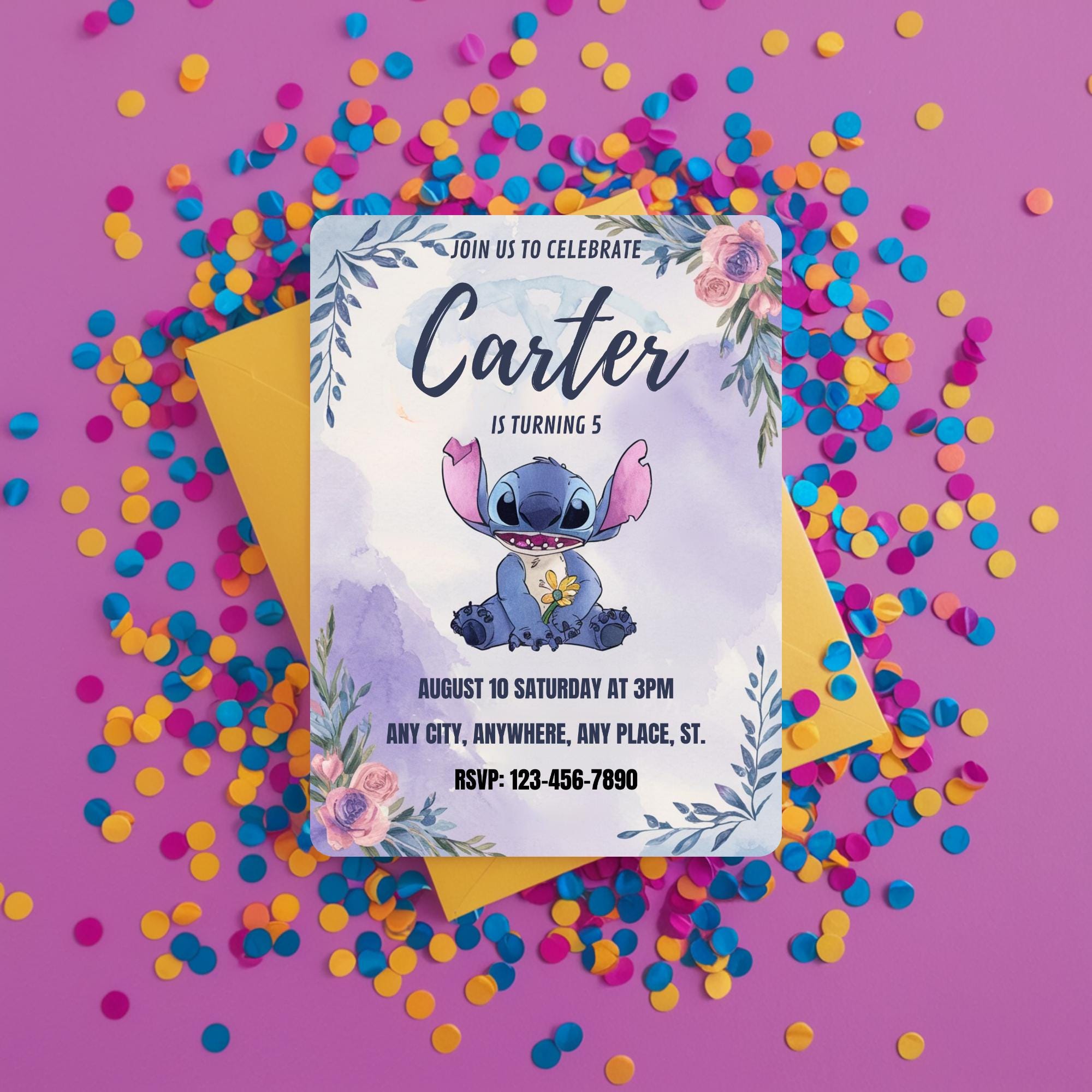 Stitch Invitation, Stitch Birthday Invitation, Lilo and Stitch, Lilo ...