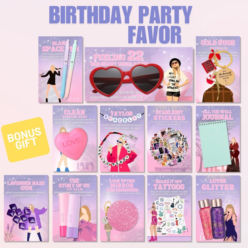 Editable Taylor Ts Birthday Invitation | Digital ‘in My Birthday Era ...