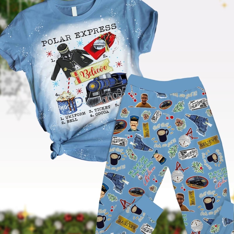 Polar Express Pajamas - Etsy