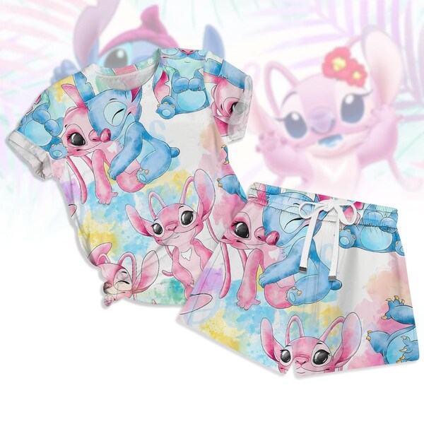 Stitch and Angel Pajamas - Etsy