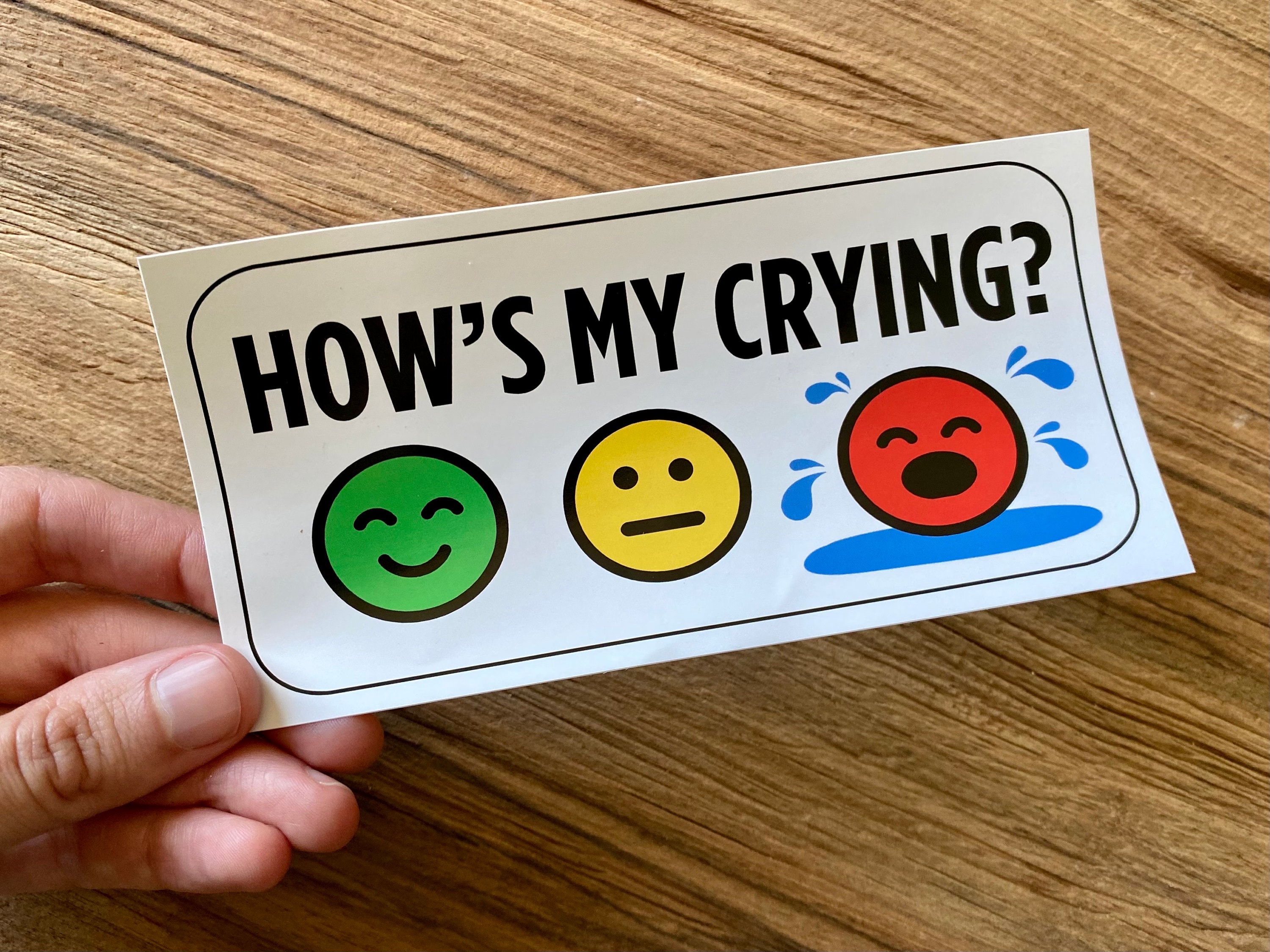 How’s My Crying Bumper Sticker Sad Girl - Etsy