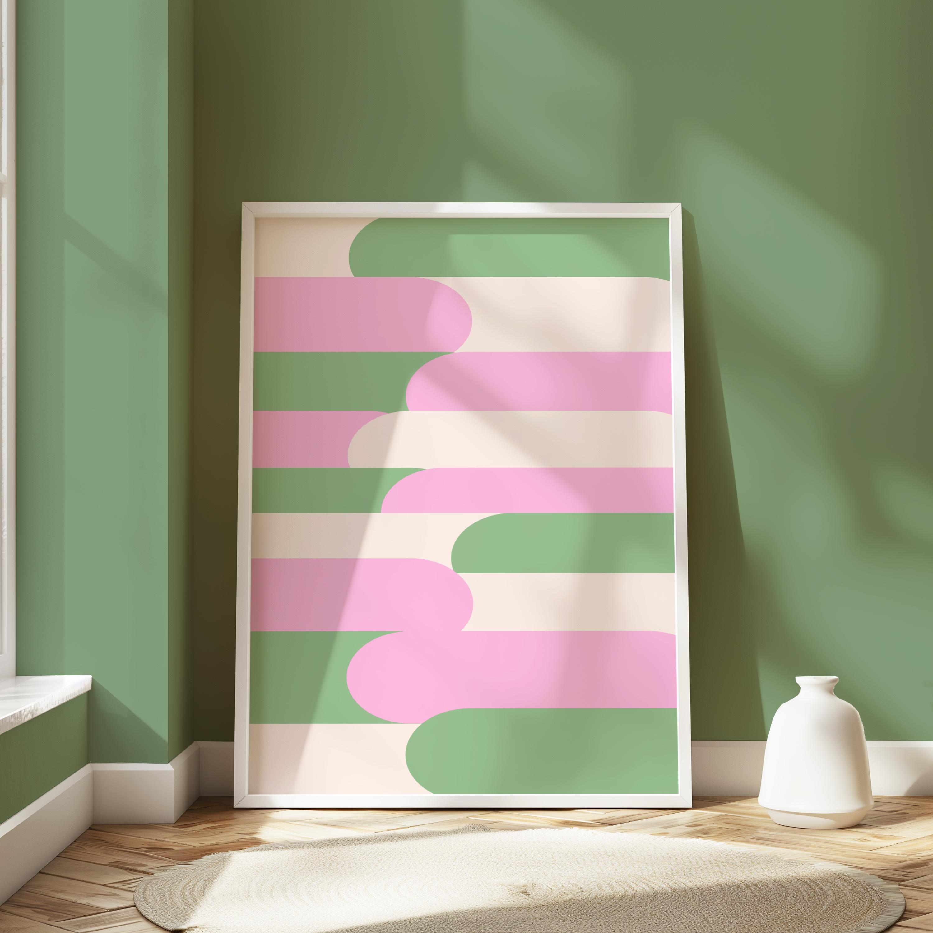 Hanami Dango Aesthetic Wall Art – Minimalist & Maximalist Abstract ...