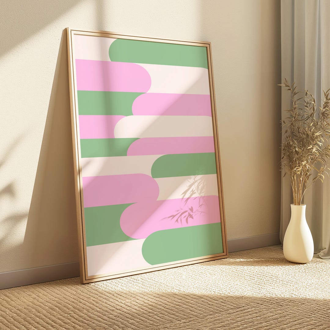 Hanami Dango Aesthetic Wall Art – Minimalist & Maximalist Abstract ...