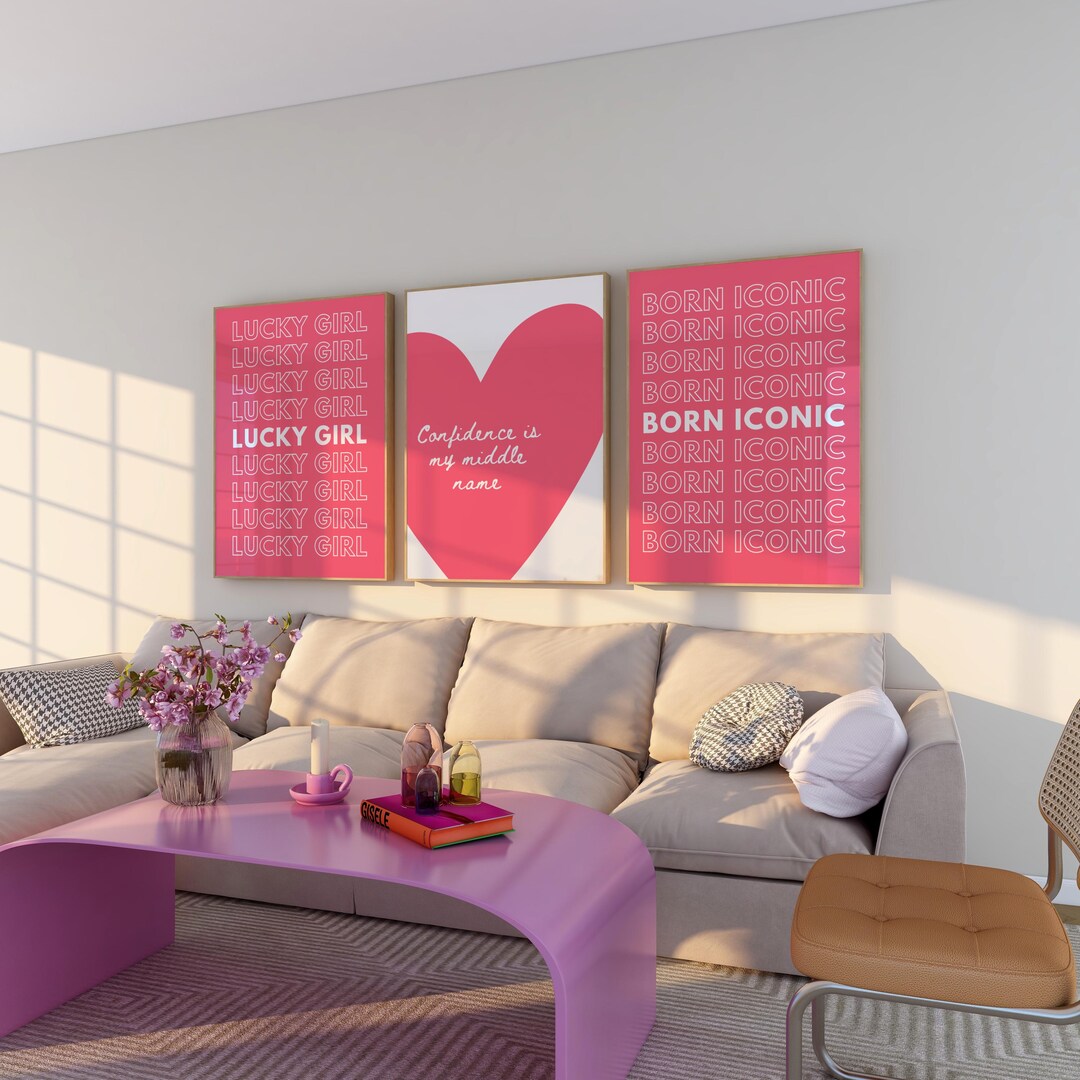 Red Empowering Affirmation Posters, It Girl Wall Art, Iconic Poster ...
