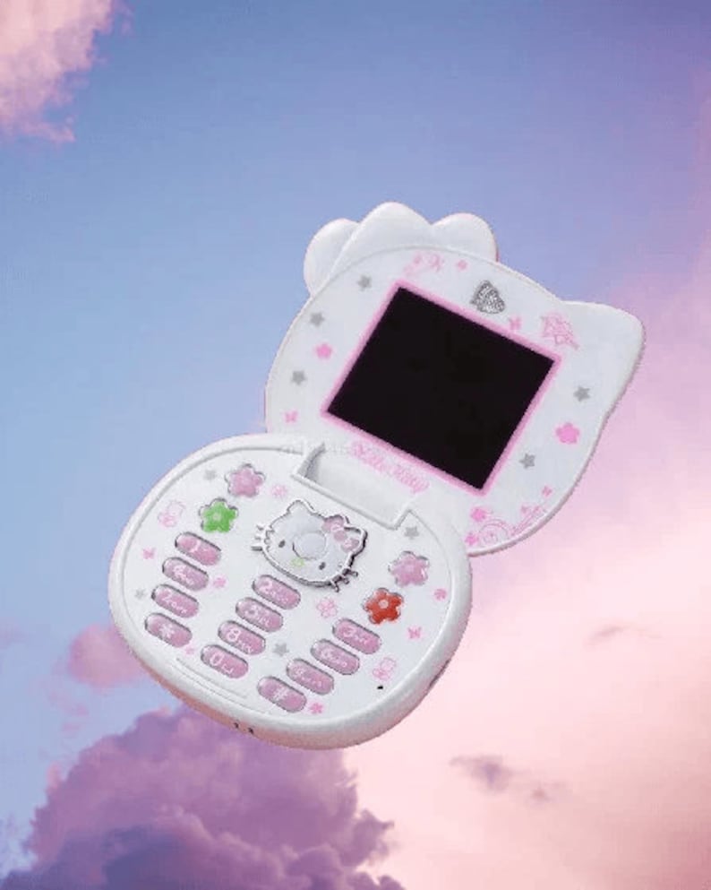 Hello Kitty Y2K Flip Phone Cute and Nostalgic Retro Design Unlocked - Etsy