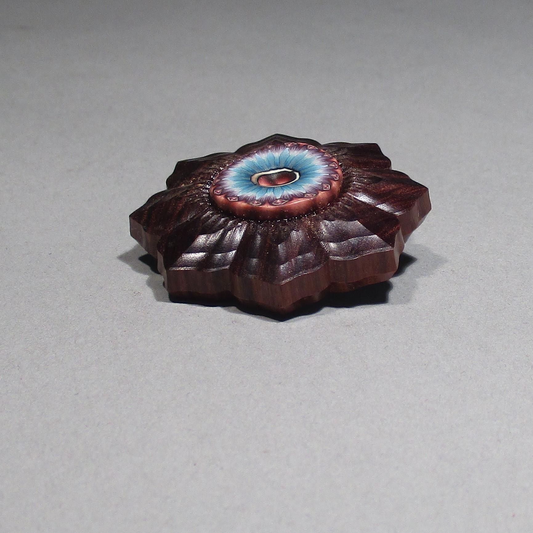 Polymer Clay & Cocus Wood Button - Etsy
