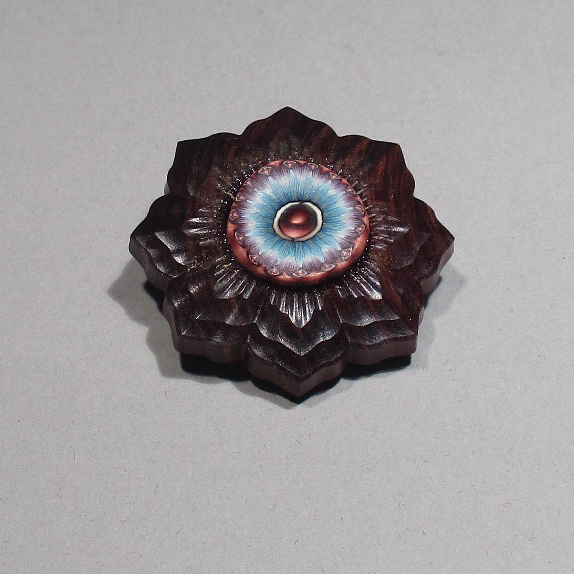 Polymer Clay & Cocus Wood Button - Etsy