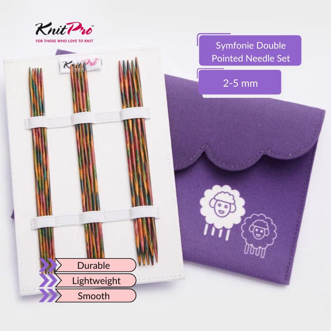 Sock Knitting DPN Set - Premium Double Pointed Needles - Professional ...