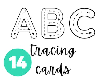 Printable ABC Tracing Cards-perfect for Preschool Learning! Kids' ABC ...