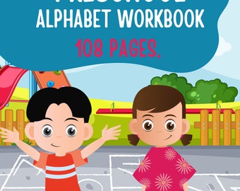 Preschool Alphabet Workbook (108 Pages) - Etsy