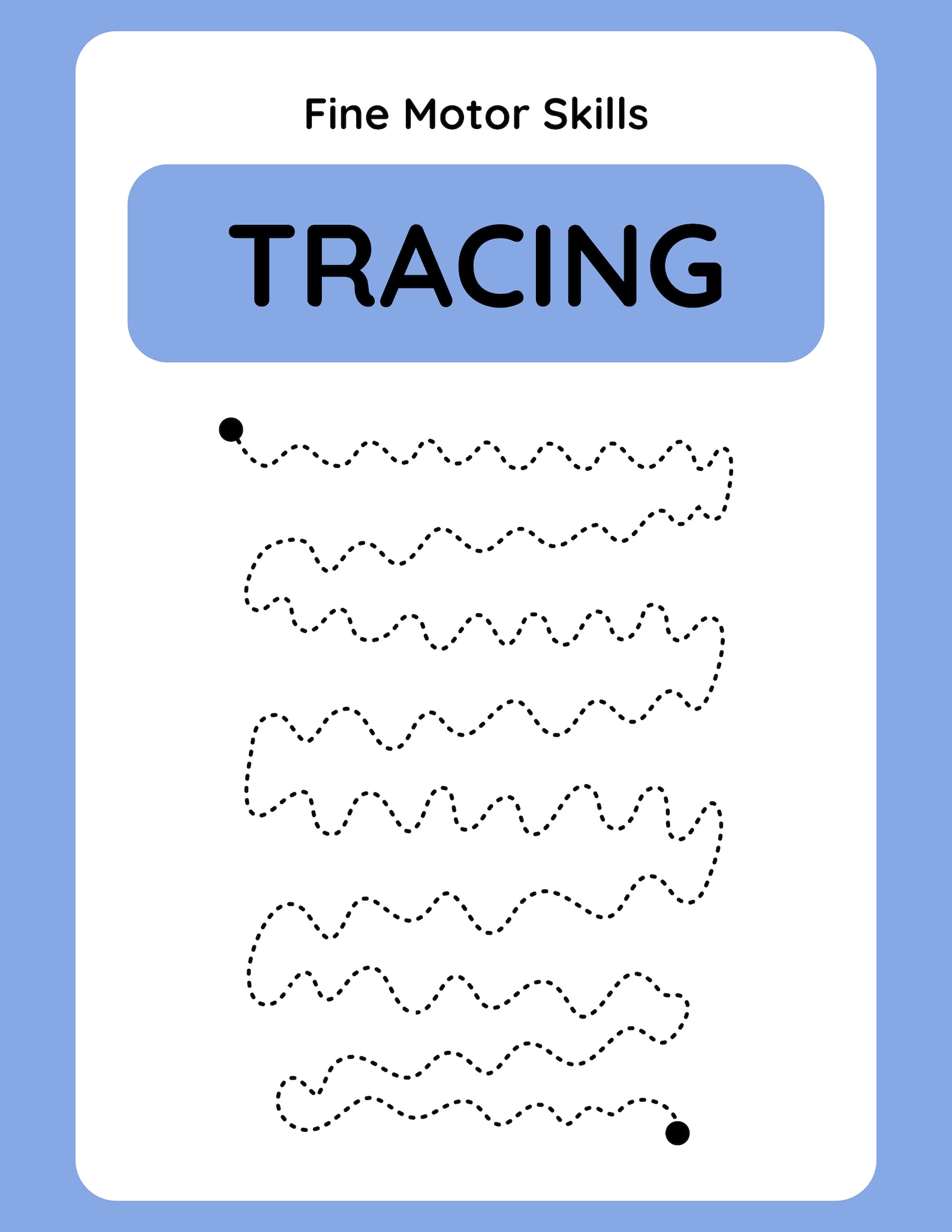 Fine Motor Skills Tracing, 16 Kinds - Etsy