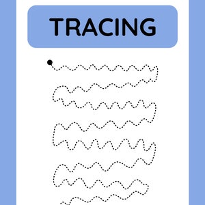 Fine Motor Skills Tracing, 16 Kinds - Etsy