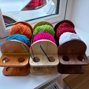 Double Revolving Yarn Ball Holder, Yarn Station Storage Knitting ...
