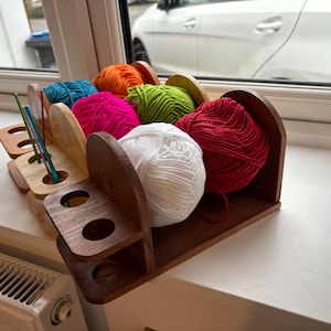 Double Revolving Yarn Ball Holder, Yarn Station Storage Knitting ...