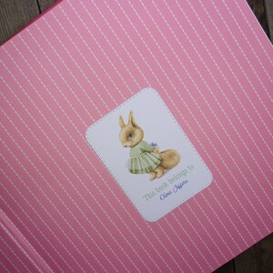 Cute Squirrel Personalized Bookplate Set of 10 Adhesive Peel and Stick ...