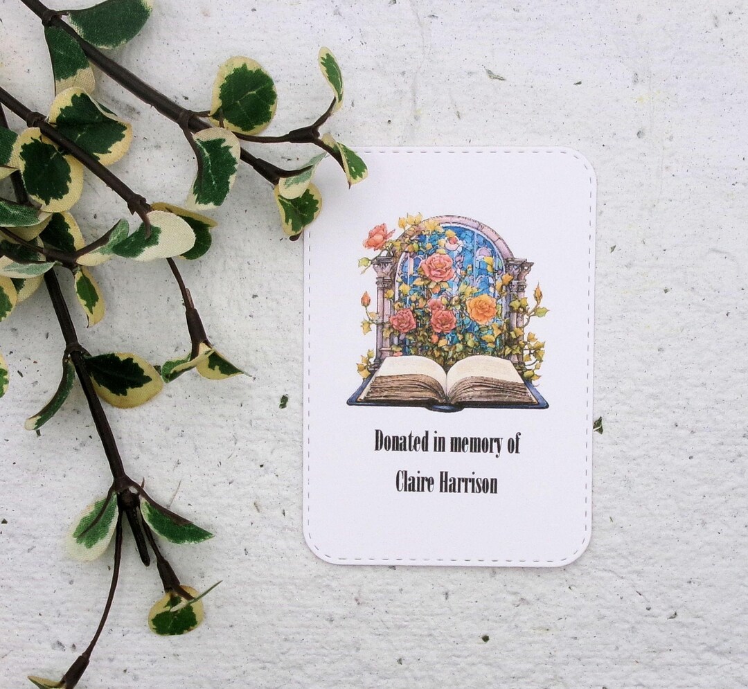 Bible Donated in Memory of Personalized Bookplate - Set of 10 ...