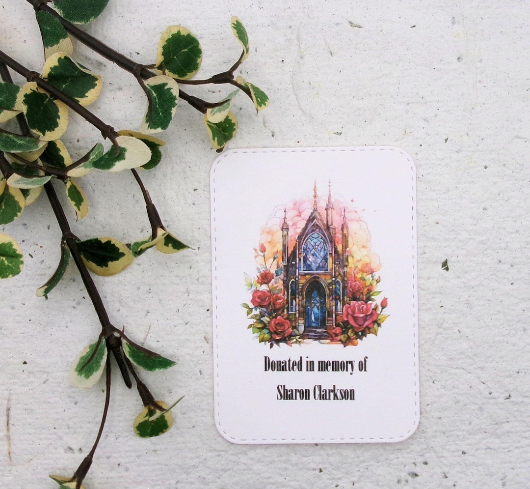 Church Donated in Memory of Personalized Bookplate - Set of 10 ...