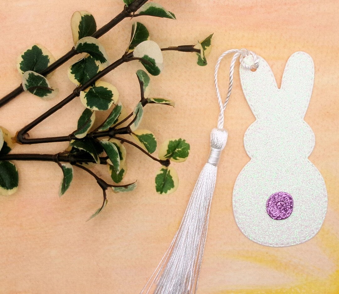 Easter Bunny Glitter Bookmarks - Set of 10 - Teachers Reward - Party ...