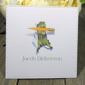 Dinosaur Personalized Enclosure Cards Gift Card Calling - Etsy