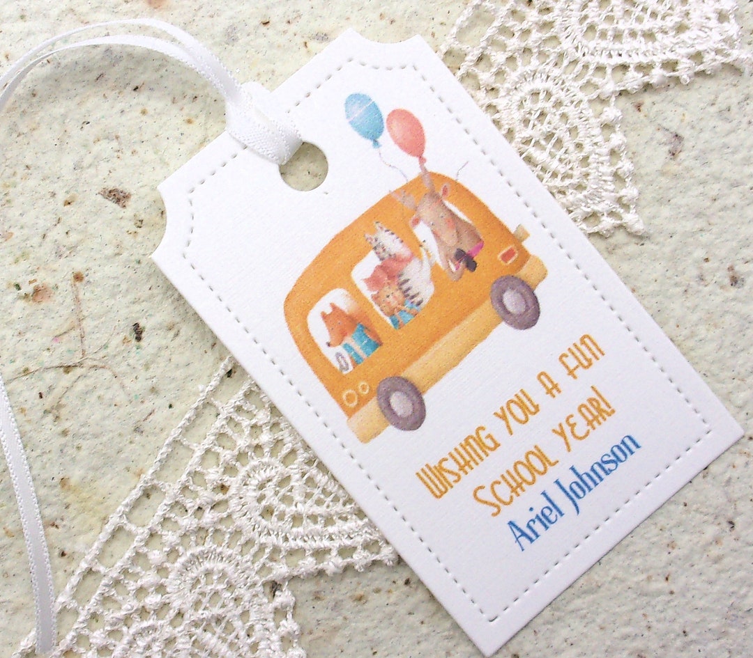 Back to School Personalized Tags - Set of 20 - Gift - First Day of ...
