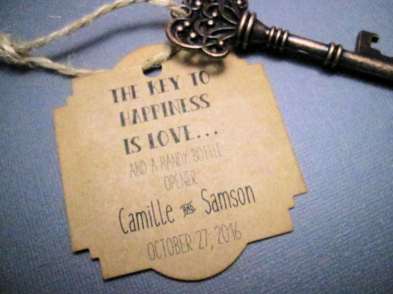 Key Bottle Opener Rustic Wedding Favor Set of 10 | Etsy