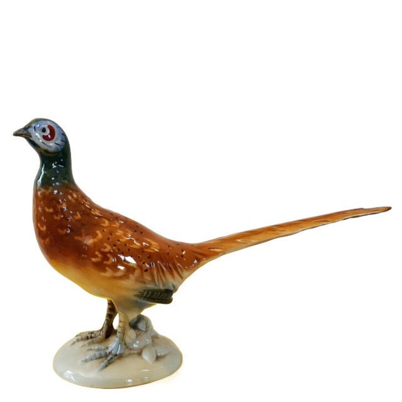 Ceramic Pheasant Figurine - Etsy