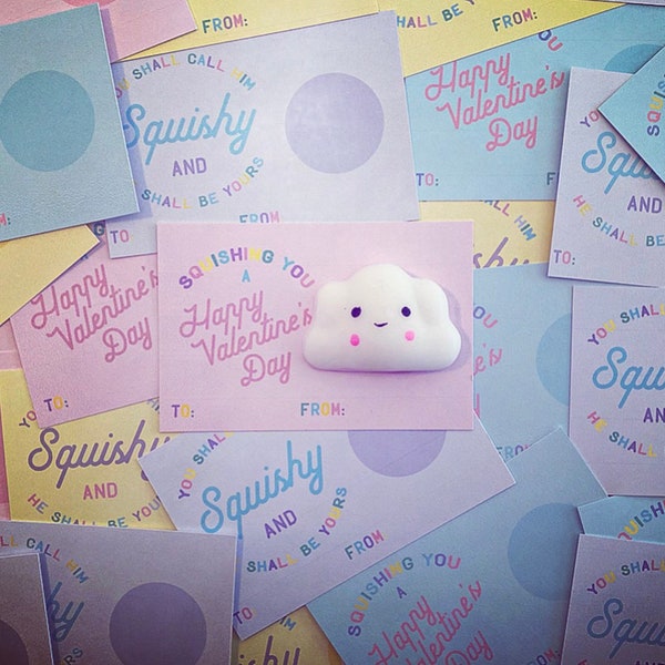Squishy Valentine Card - Etsy