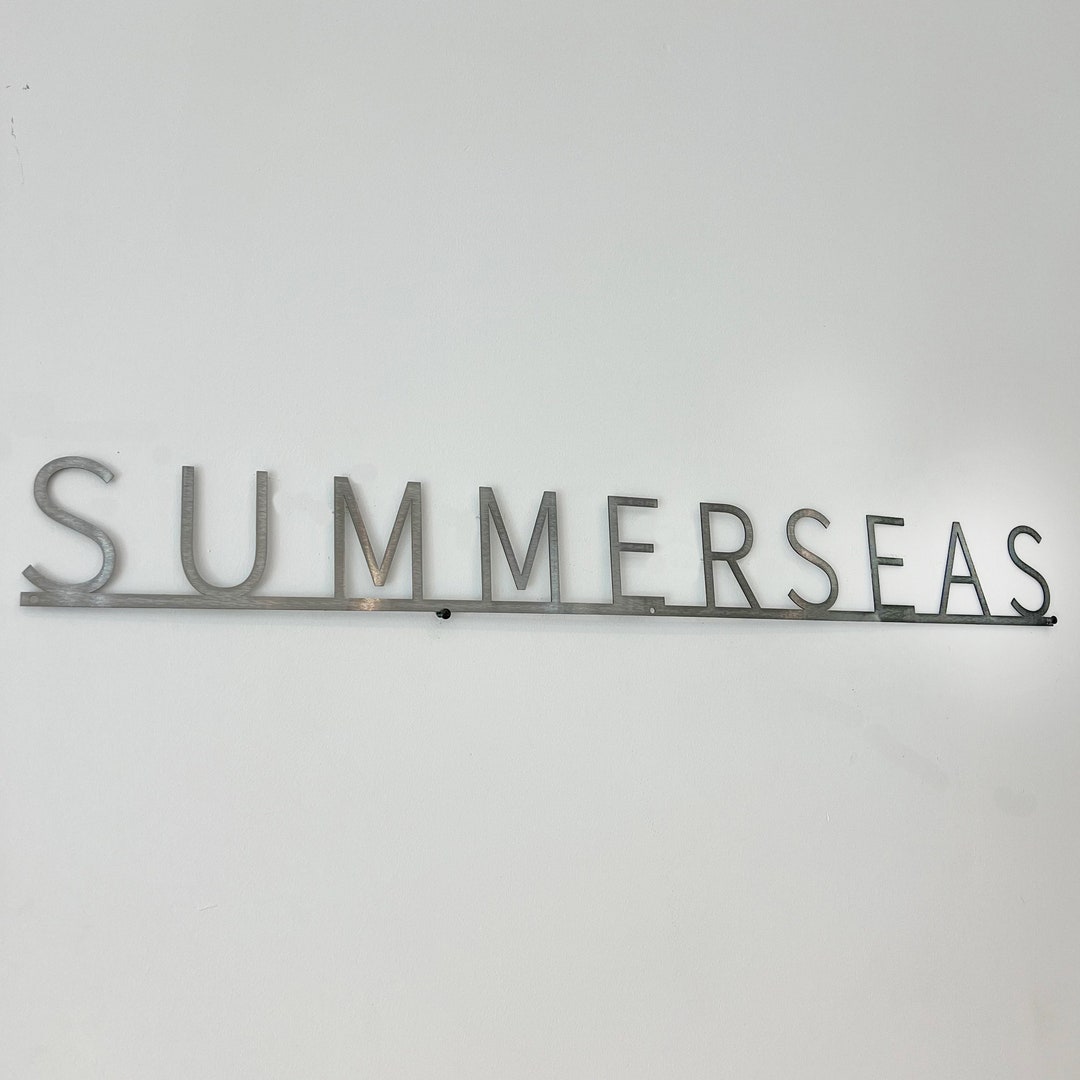 Custom Metal Sign, House Name Sign, Outdoor House Name Plaque, Outdoor ...