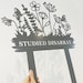 Gardener Name Sign, Custom Garden Sign With Stake, Flower Design ...