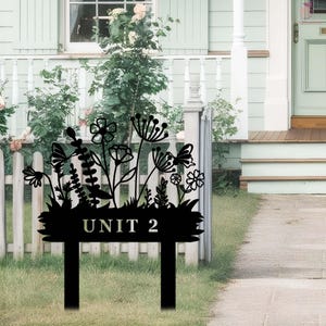 Personalized House Number Garden Stake,custom House Address Sign ...