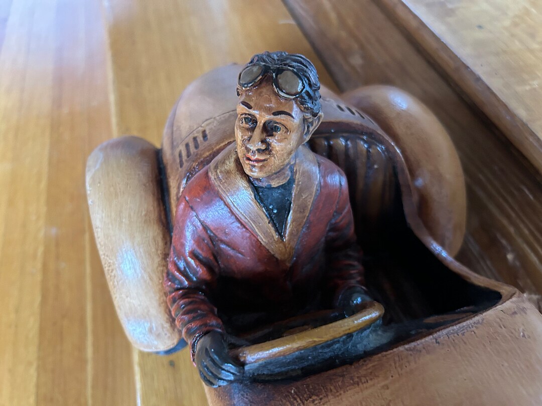 Bugatti Large Wooden Racing Car With Driver - Etsy
