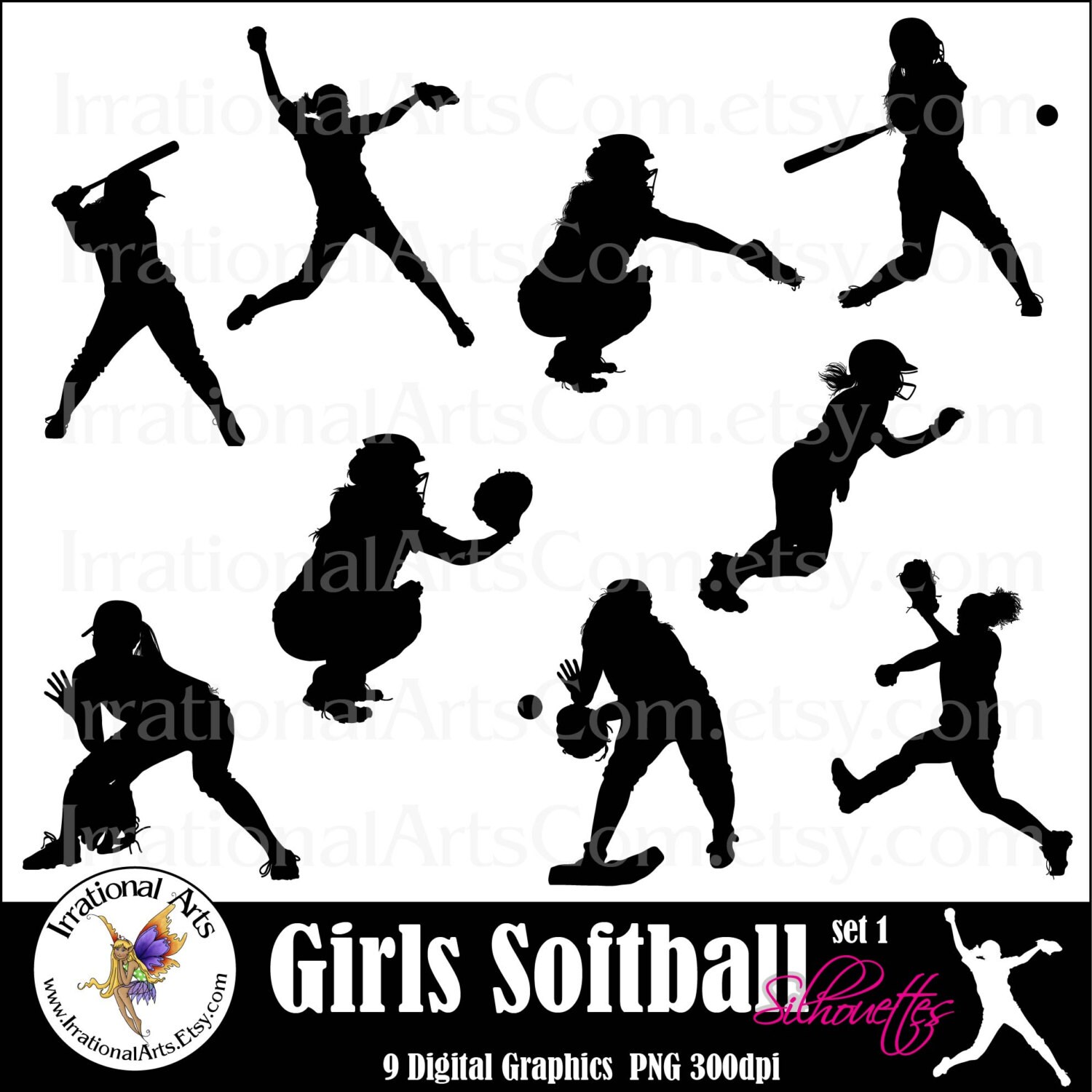 Warriors Softball Download Files SVG DXF EPS Silhouette | Etsy