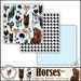 Horses Set 1 - Digital Papers Patterned With Horses, Saddles, and ...