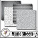 Music Sheets Set 1 With 16 Digital Scrapbooking Papers With - Etsy