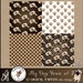 Pug Dog Browns Set 2 - With 12 Digital Papers JPG - Pug Dogs, Paw ...