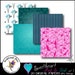 Sweetheart Pink & Teal Set 1 Digital Scrapbooking Papers 20 Jpg Files ...