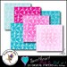 Sweetheart Pink & Teal Set 1 Digital Scrapbooking Papers 20 Jpg Files ...
