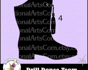 Drill Team Boot Svg - Etsy