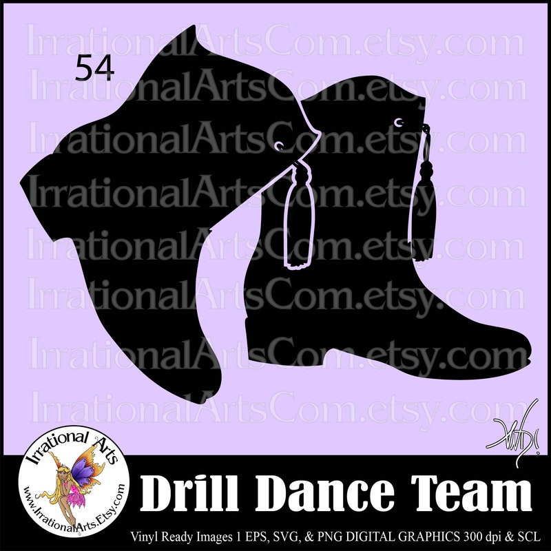 Drill Team Boot Svg - Etsy