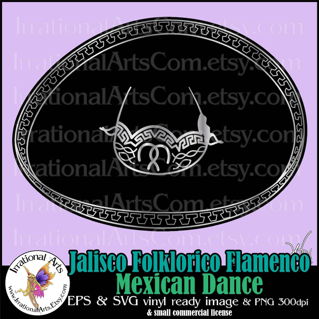 Sombrero Jalisco Folklorico Dancer Woman avec 2 EPS, SVG Vinyl Ready ...