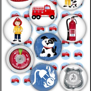 INSTANT DOWNLOAD Rusty the Fire Fighter 1 Inch Bottlecap - Etsy