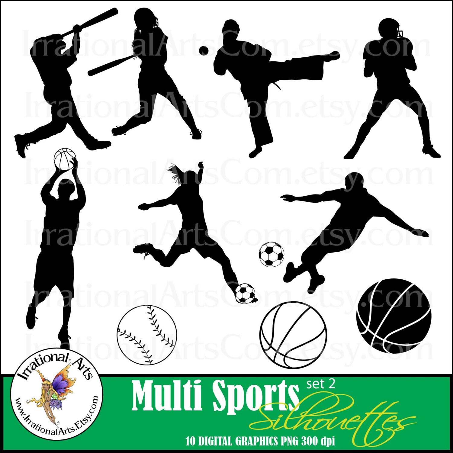 Multi Sports Clipart