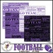 INSTANT DOWNLOAD Football Purple Set 1 Digital Scrapbooking 16 - Etsy