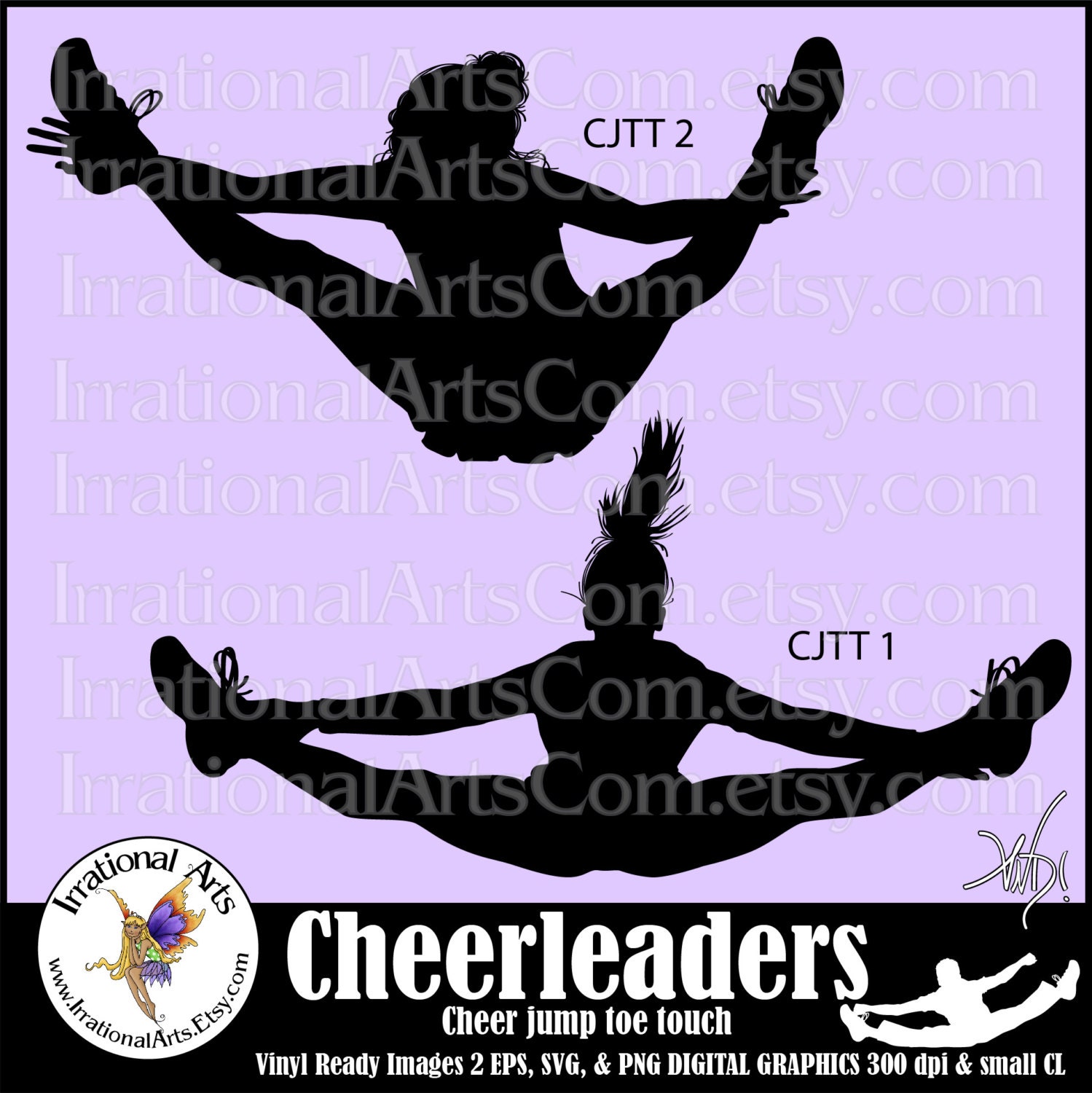 Cheer Toe Touch Clip Art
