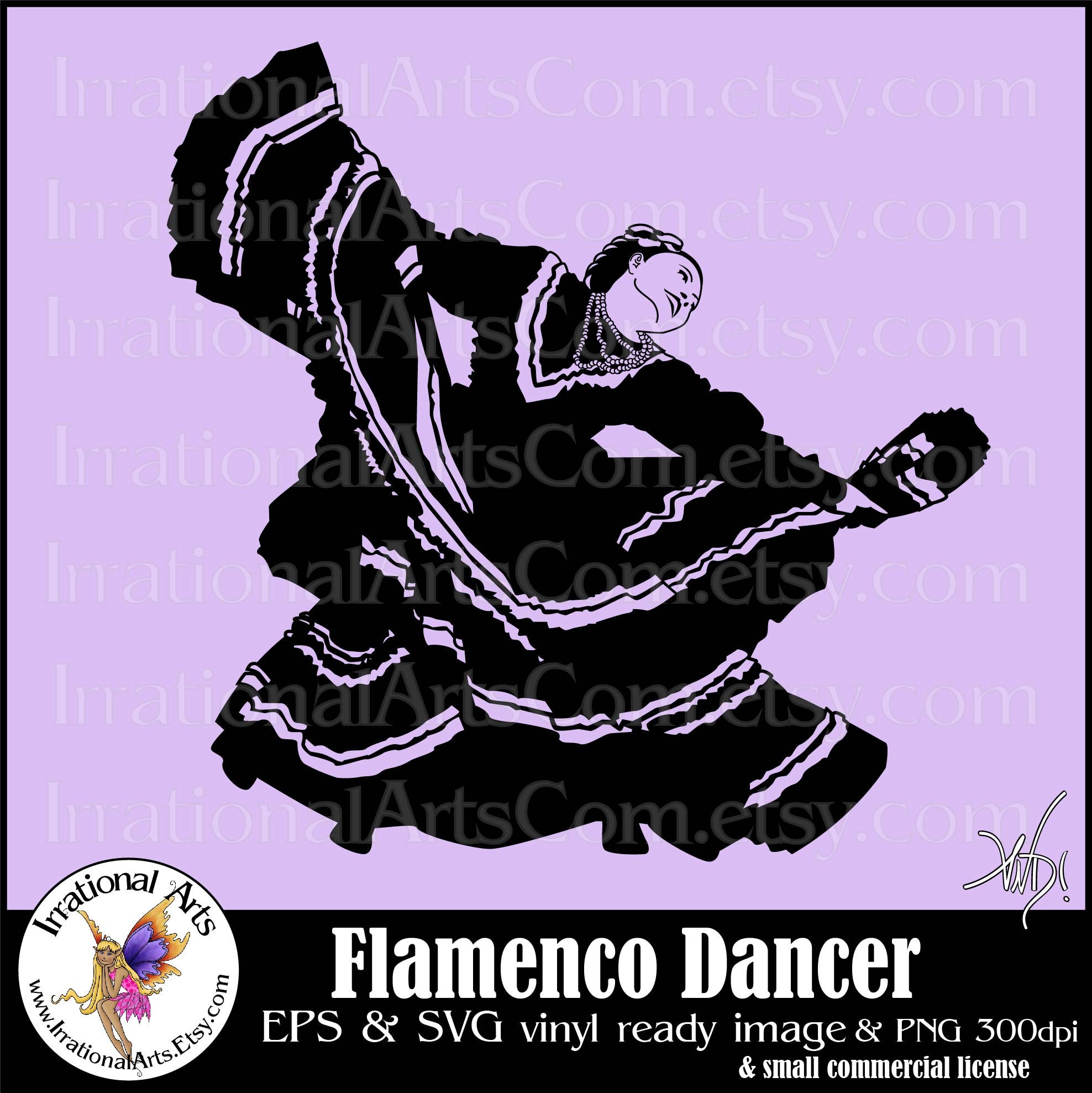 Jalisco Folklorico Dancer Woman - With 2 EPS, SVG Vinyl Ready Files & 2 ...