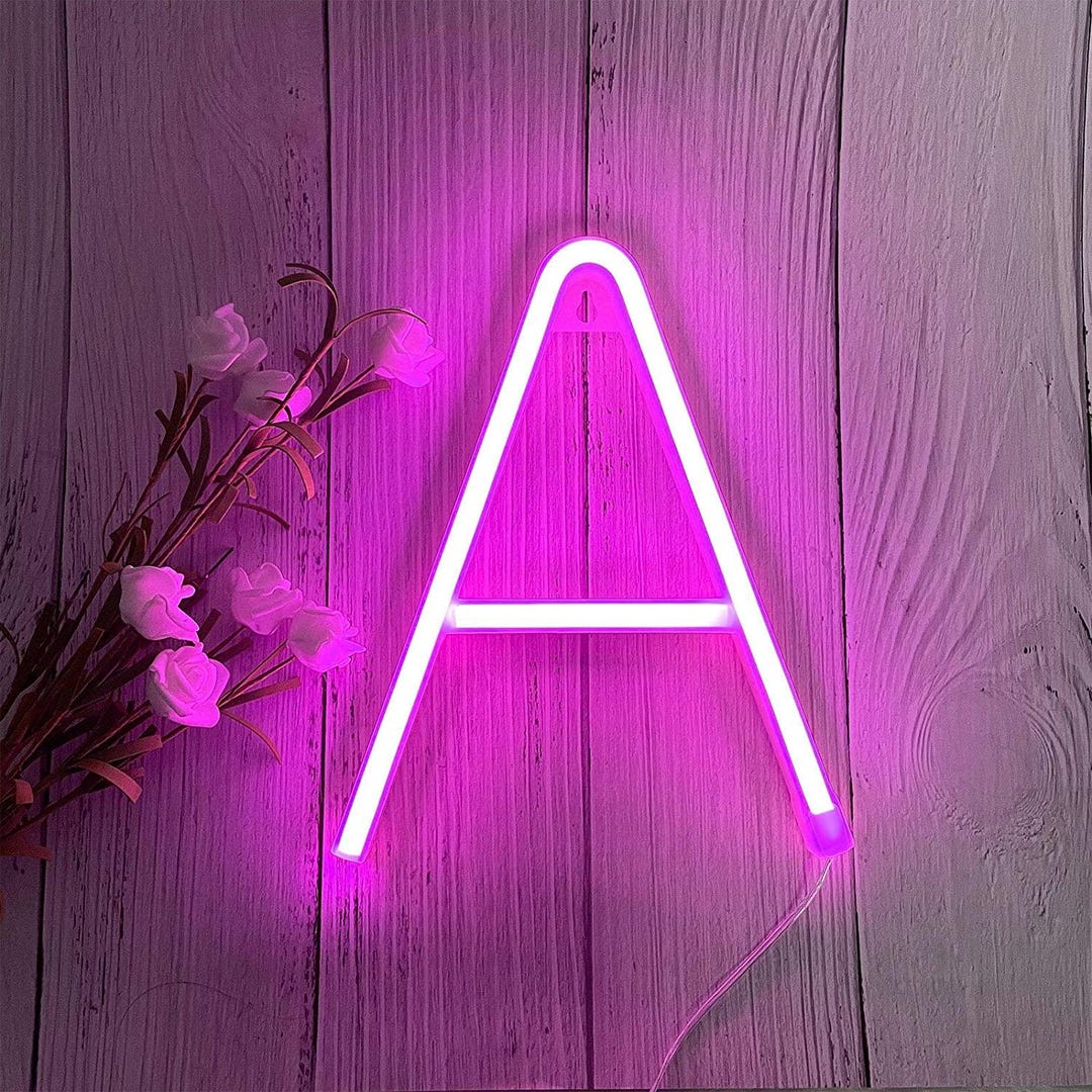 Custom Letter A-Z Neon Sign Name Neon Sign Led Neon Sign Kids Room Sign ...
