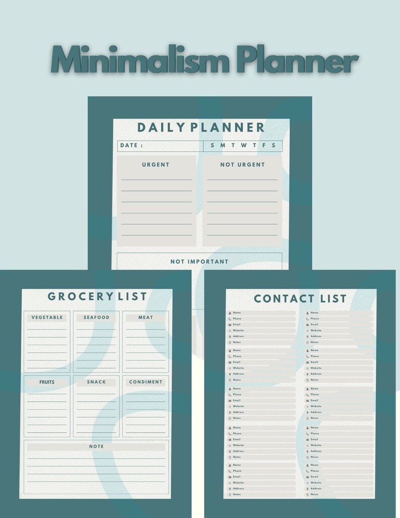 Minimalism Planner 2025 - Etsy