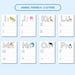 Handwriting Animals Alphabet Letters Set, Educational Learning Tool ...