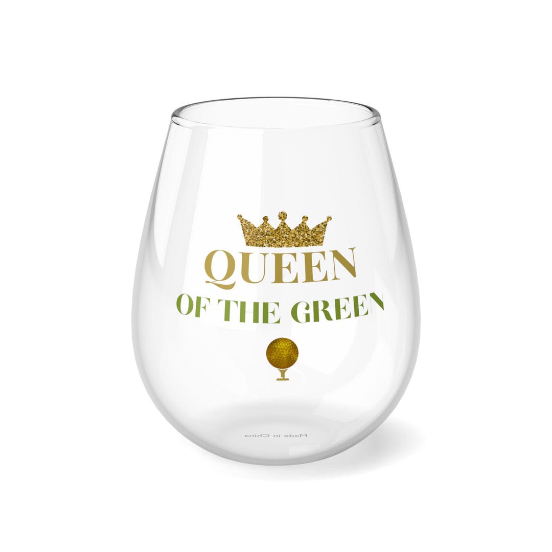 Queen of the Green, Stemless Golf Wine Tumbler, Golf Lover Gift, Golf ...