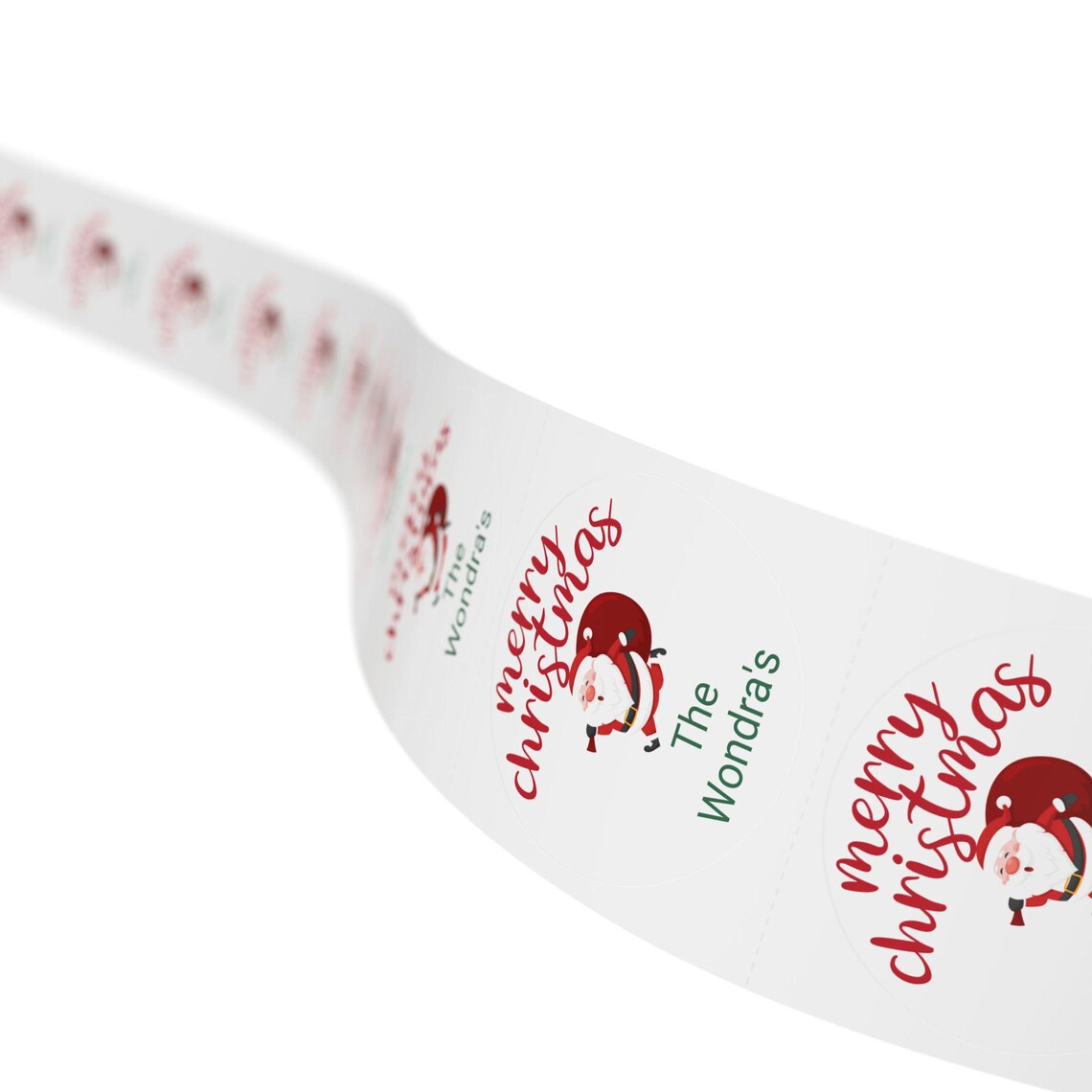 Christmas Sticker Labels, Santa Stickers, Holiday Gift Labels, Merry ...